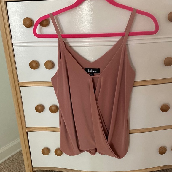Lulus | Tops | Drapey Blush Tank Top From Lulus | Poshmark